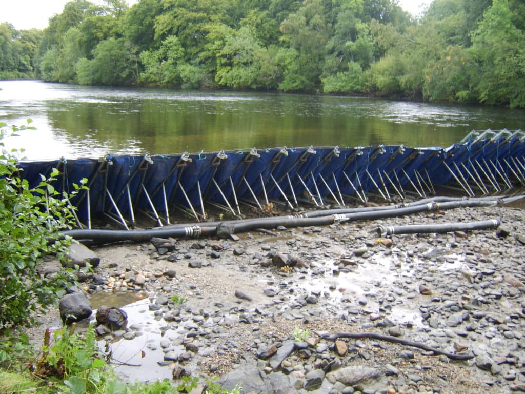 River crossing using a Portadam - OnSite - OnSite